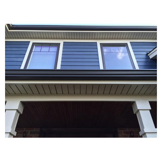 Dive into Deep Ocean blue siding by James Hardie! - Traditional ...