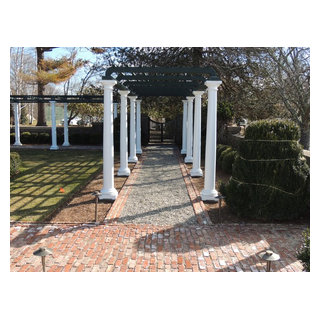 Double Garden Gate in Courtyard Bronze Gate Hardware - Traditional ...