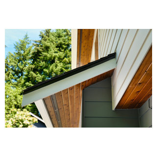 Elegant siding and soffit contrast - Transitional - Exterior - Seattle ...
