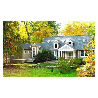 Entry Terrace, Portico, Tower and Master Suite - Traditional - House ...