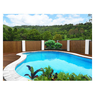 Eurowood Staggered System - Ezi-Ali 75mm Slat - Contemporary - House ...