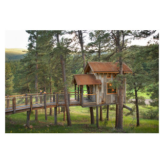 Evergreen Treehouse - Rustic - Exterior - Denver - by Missy Brown ...
