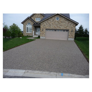 Exposed Aggregate Driveway - Moderne - Façade - Toronto | Houzz