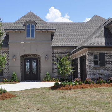 Stucco French Country Brick - Photos & Ideas | Houzz