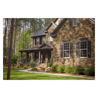 Exterior Accents Using Limestone Manufactured Stone - Craftsman ...