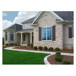 Exterior Accents Using Limestone Manufactured Stone - Craftsman ...