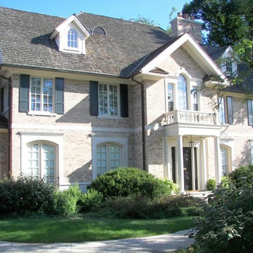 Cream Brick Exterior - Photos & Ideas | Houzz