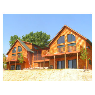 Exterior Log Siding with Stain colors - Rustic - Exterior - Other - by ...