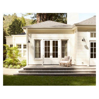 Exterior porch landing and steps of bluestone - Traditional - Exterior ...