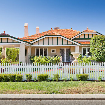 75 Contemporary Exterior Home with a Clipped Gable Roof Ideas You'll ...
