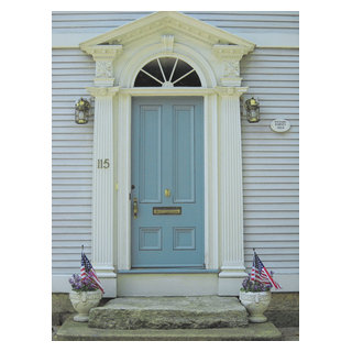 Exterior Restoration of Colonial Doorway - Traditional - Exterior ...