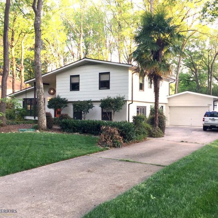 75 Beautiful Split-level Exterior with a Gable Roof Ideas & Designs ...
