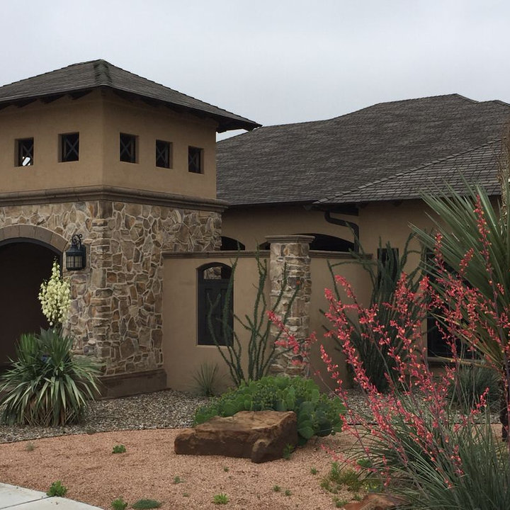 Stucco Wall Stone Cap - Photos & Ideas | Houzz