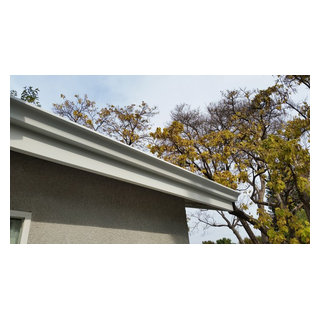 Fascia Covering/Cladding with Reverse Curve Seamless Gutters, Reseda Ca ...