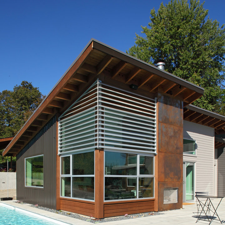 75 Beautiful Exterior with Metal Siding Ideas & Designs - July 2022 ...