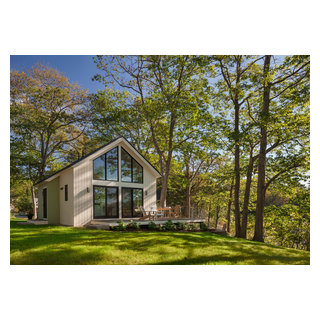 Flying Point Custom Home - Transitional - House Exterior - Portland ...