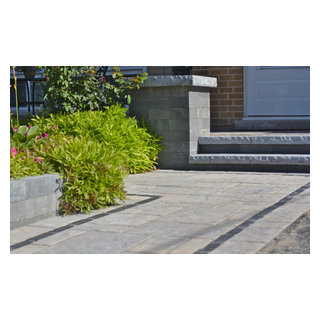 Front entrance steps, retaining walls and pathway - Exterior - Ottawa ...