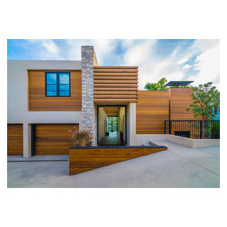 Front Entry Facade - Contemporary - House Exterior - Los Angeles - by ...