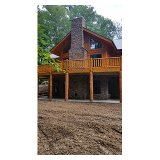 Front Exterior - Heavy Timber Porch - Rustic - Exterior - Philadelphia ...