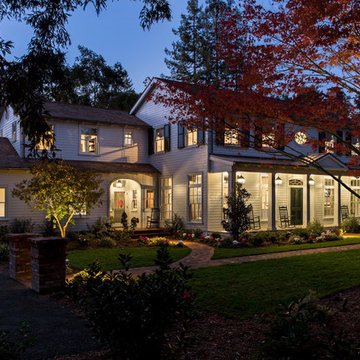 Colonial House Front Walkway - Photos & Ideas | Houzz
