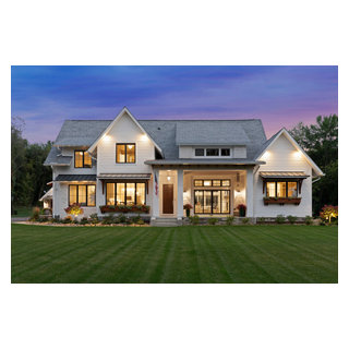 Front View - Dusk - Country - House Exterior - New York - by The House ...