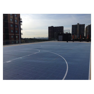 Full-Size Rooftop Basketball Court - Contemporary - Exterior - New York ...