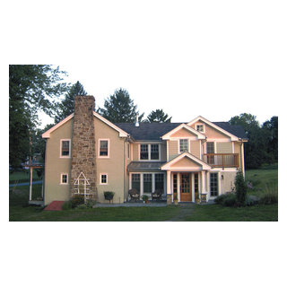 Gable Forms, windows and details harmonize with historic original ...