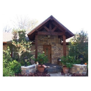 Gable Over Entrance - Exterior - Dallas - by Allen Rustic Wood Designs ...