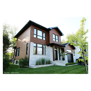 Genuine wood siding project - imagined by the firm Boréa Design ...