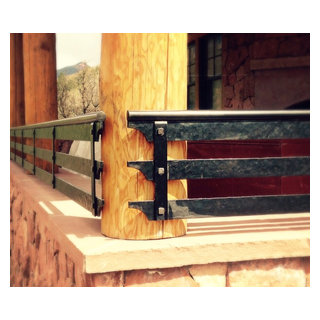 Half-Wall Railing for Mountain Home - Rustic - Exterior - Denver - by ...