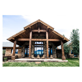 Hand Hewn Timber Frame with Douglas Fir Barn Wood Soffit - Craftsman ...