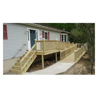 Handicap Ramp with RDI ADA Railings - Exterior - Boston - by A.J ...