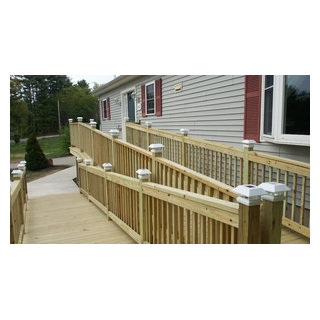 Handicap Ramp with RDI ADA Railings - Exterior - Boston - by A.J ...
