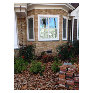 Hawthorne Real Thin Stone Veneer Exterior Bay Window - Traditional ...