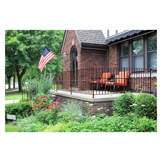 Historic Front Porch with New Railing - Craftsman - Exterior - Detroit ...