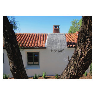 Historic Spanish style fireplace chimney with new Terra Cotta Clay ...