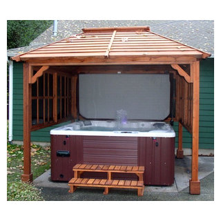 Hot Tub Pavilion - House Exterior - San Francisco - by Forever Redwood ...