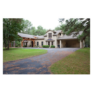 Houston Timber Frame - Traditional - Exterior - Houston - by Texas ...