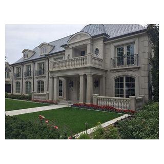 Indiana Liemstone Panels, Limestone Columns - Traditional - Exterior ...
