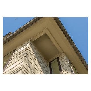 Installation of custom eaves and soffits - Modern - Exterior - Seattle ...