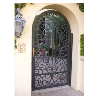 Iron Gates - Mediterranean - House Exterior - Phoenix - by Rustic Decor ...