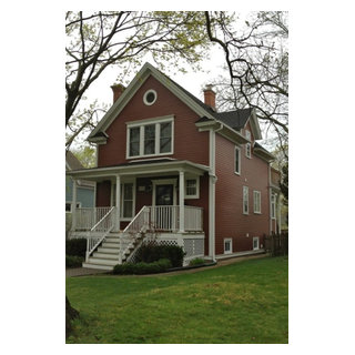 james hardie country lane red siding - Traditional - House Exterior ...