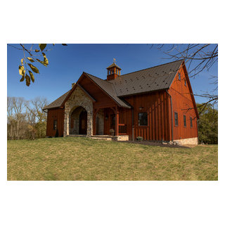 Jones Timber Frame Party Barn - Farmhouse - Exterior - Other - by King ...