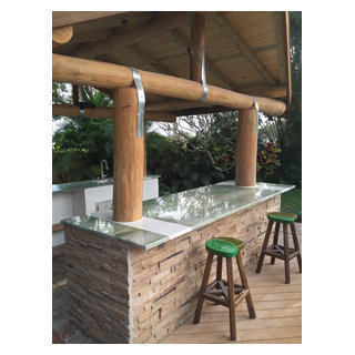 Kraft Tiki Hut - Rustic - Exterior - Miami - by Acassa Construction ...