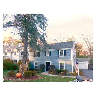 Lake Bluff, IL Colonial Style Home, Exterior Remodel Hardie Boothbay ...