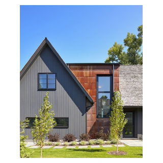 Lake Minnetonka MOdern Salt Box - Rustic - House Exterior - Minneapolis ...