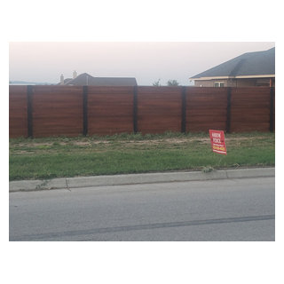 Large Custom Privacy Fence - Craftsman - Exterior - Austin - by Arrow ...
