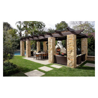 Large Stone Arbor to Enjoy During all Weather Conditions ...