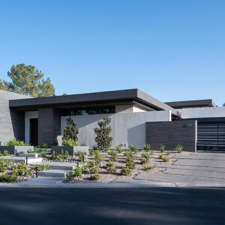 75 Modern Stucco Exterior Home Ideas You'll Love - April, 2025 | Houzz
