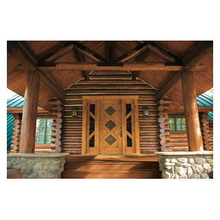 Log Cabin Entryway - Rustic - Exterior - Other - by PPG PROLUXE Wood ...
